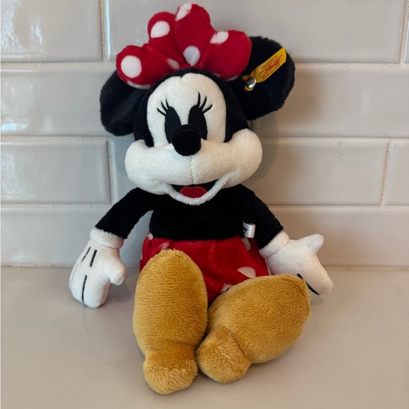 steiff | Toys | Disney Steiff Minnie Mouse Plush Stuffed Animal With ...